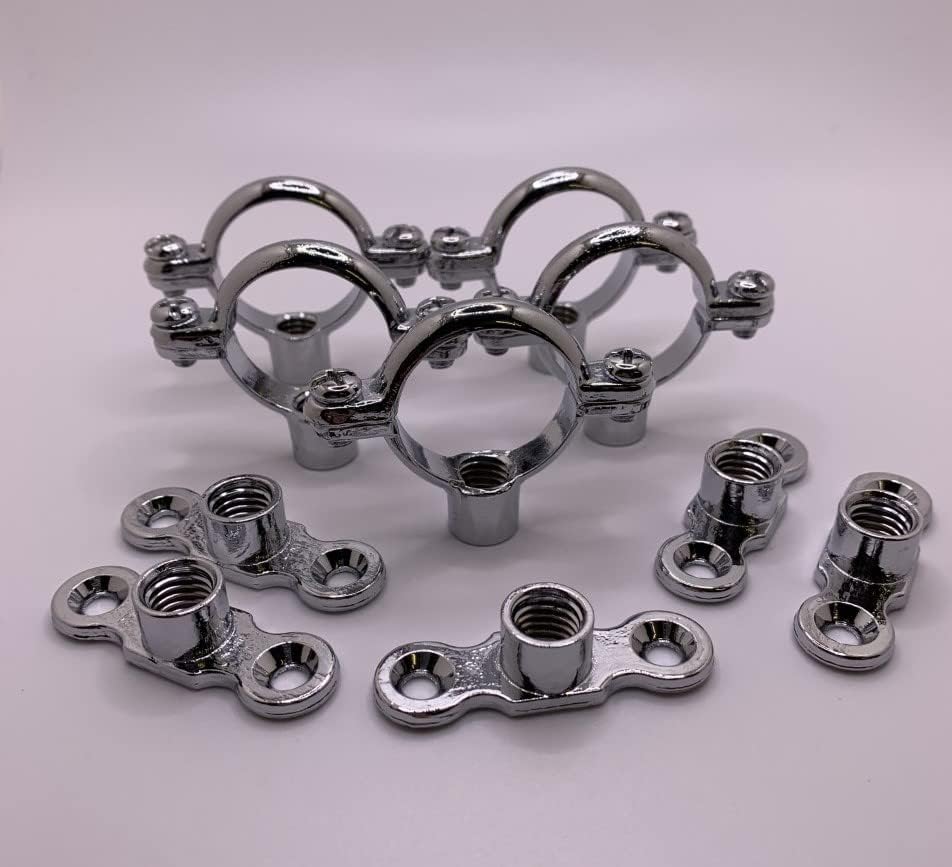 Chrome Plated Brass Munsen Ring with Female Backplate Pack of 5 in 15mm ...