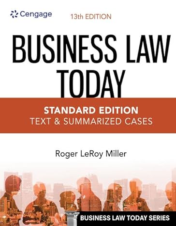 Business Law Today - Standard Edition: Text & Summarized Cases (MindTap ...