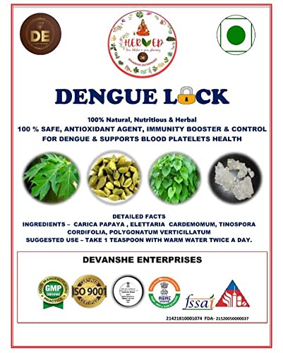 Buy DENGUELOCK POWDER|DENGUE FEVER CURE & PLATELETS BOOSTER POWDER |350 ...