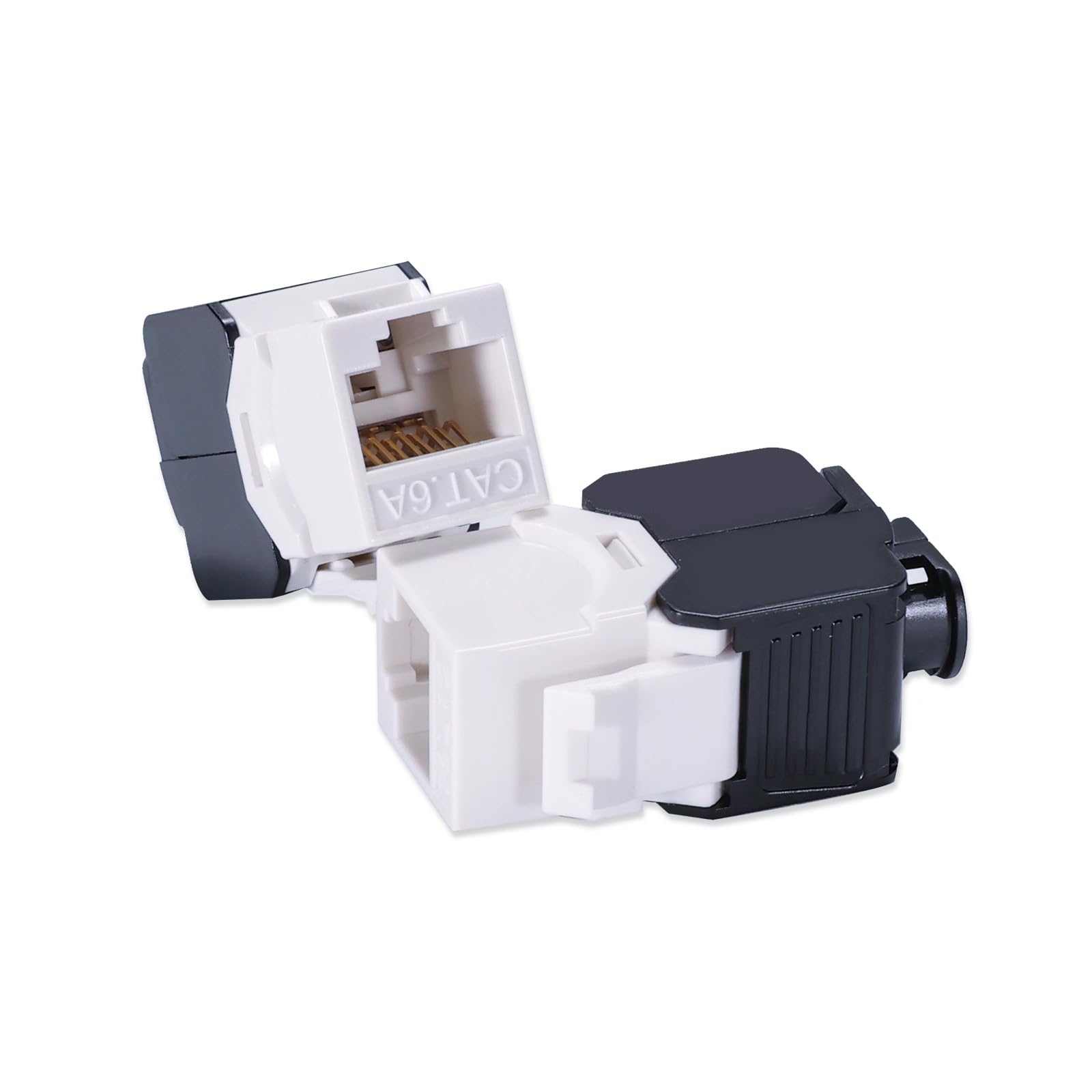 Snapklik.com : 20pcs Cat6a RJ45 Connectors, 10GBase-T UTP RJ45 Female ...