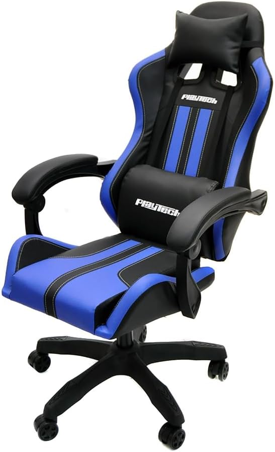 Amazon.co.jp: PLAYTECH (プレイテック) PGC15BL ゲーミングチェア (ブルー) : ホーム＆キッチン