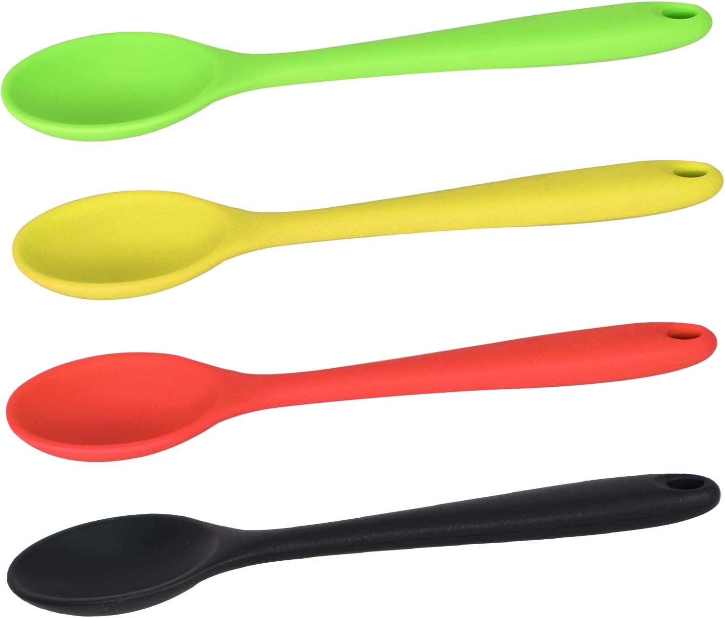 Zimoer 4 Silicone Spoon,Cooking Spoon,Silicone Cooking Spoon,Mixing ...