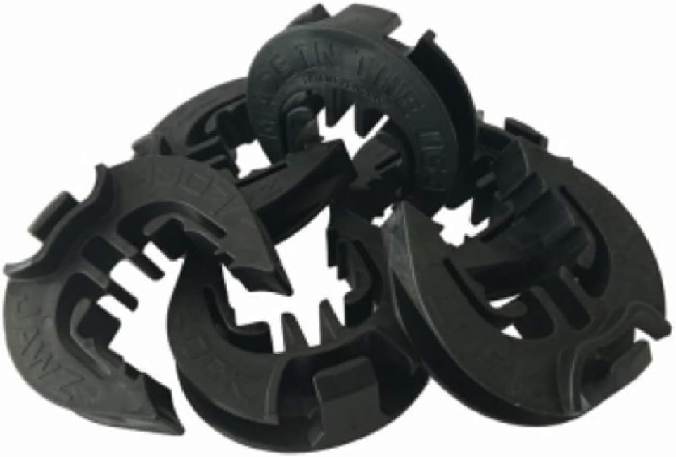 Lock Jawz Electric Fence T-Post Insulator, Black, 6 Positions -T-360-B ...