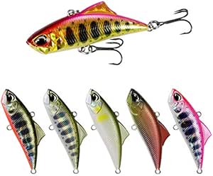 Viela Metal Fishing Lures with 2 Ultra-Sharp Hooks, Set of 6-Swimbatis ...