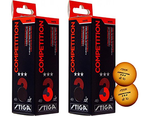 Buy Stiga Competition Table Tennis Balls- Pack of 6 Online at Low ...