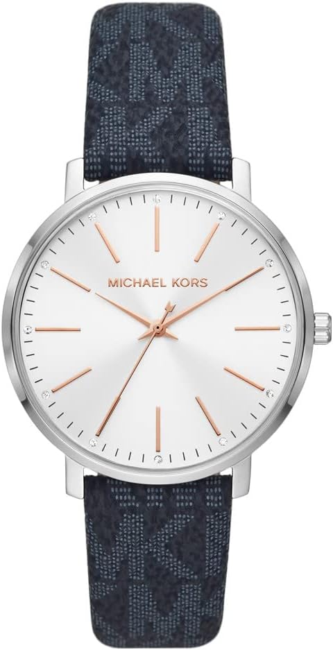 Michael Kors MK2663 Uhr Damenuhr Lederarmband vergoldet 5 bar Analog ...