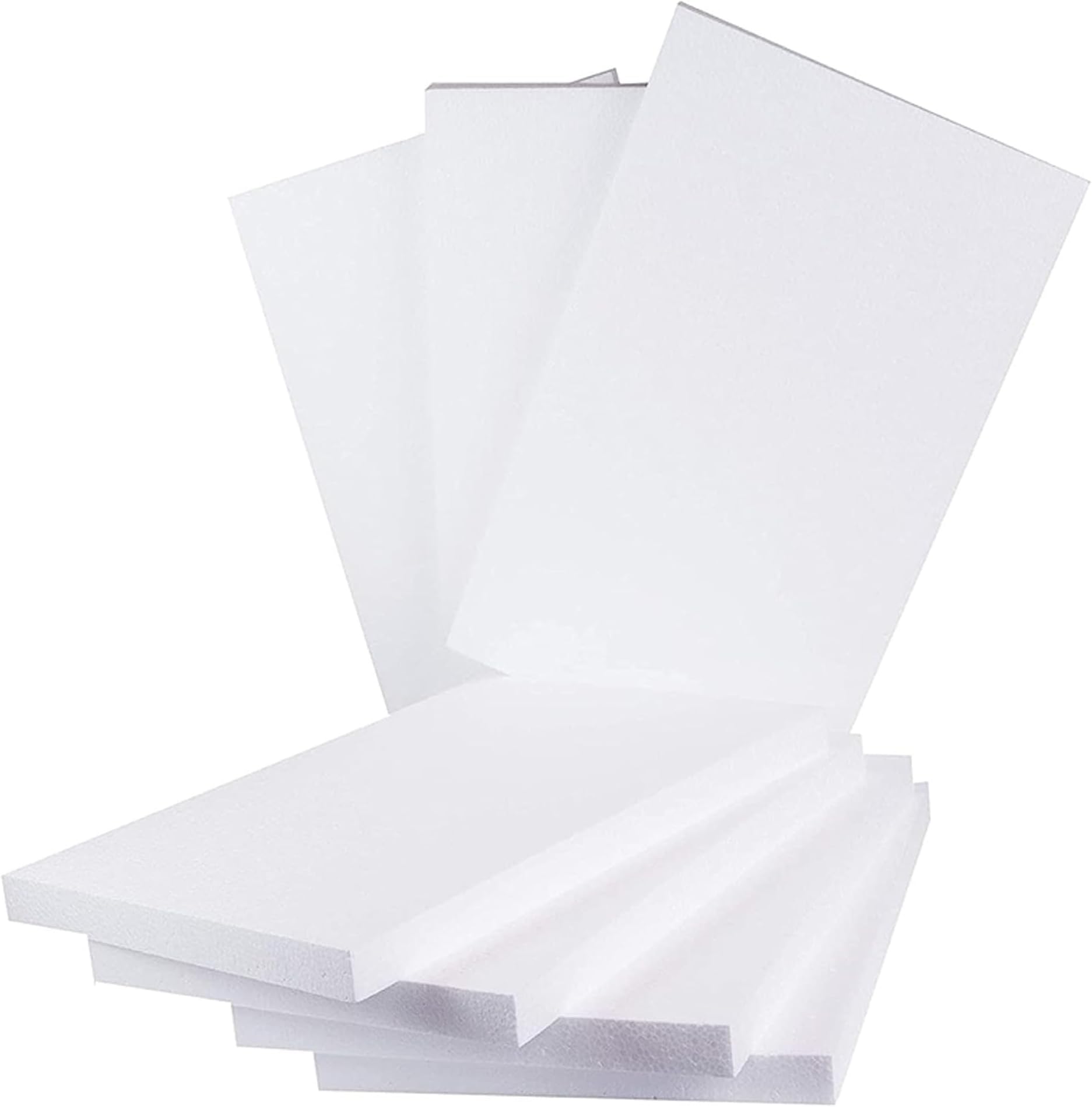 5 Small White Rigid Polystyrene Foam Sheets Boards Slabs - Size 600mm ...