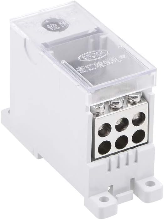 sourcing map 1 Input 6 Output DIN Rail Terminal Blocks 660V 250A ...