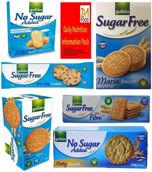 Gullon Sugar free & No added sugar Diabetic Luxury Mixed selection ...