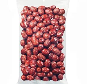 Amazon.com: Red Dates, Jujube Dates, 17.6oz/500g, Asian Snacks, Dried ...