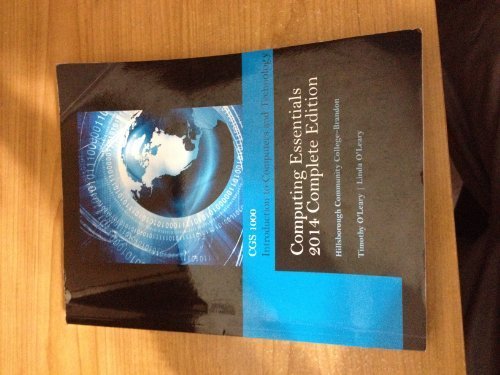 Computing Essentials 2014 Complete Edition Hillsborough Community ...