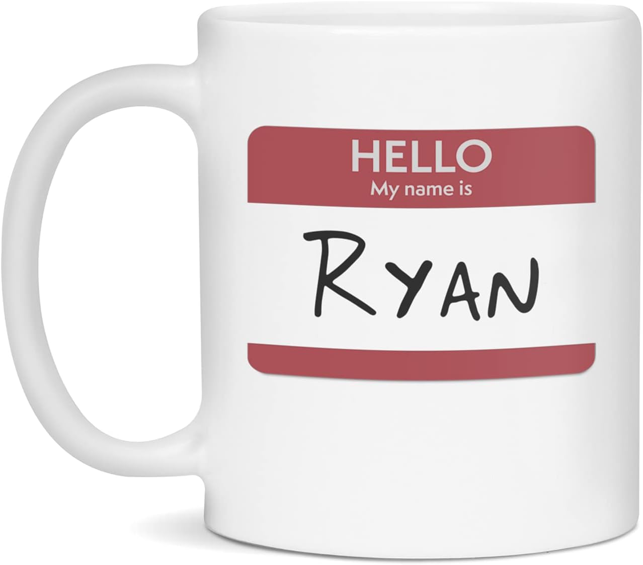 Amazon.com: Hello My Name Is Ryan - Personalized Last Name Tag Label ...