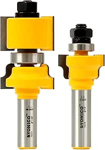 Yonico Window Sash Router Bits Set 2 Bit Ogee 1/2-Inch Shank 18227 ...