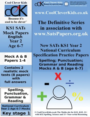 SATs KS1 Year 2 English Practice Papers 1-4 (Mock Tests A-B) (SATs KS1 ...