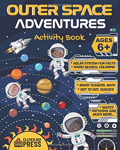 Outer Space Adventures Activity Book Fun And Educational Workbook Kids ...
