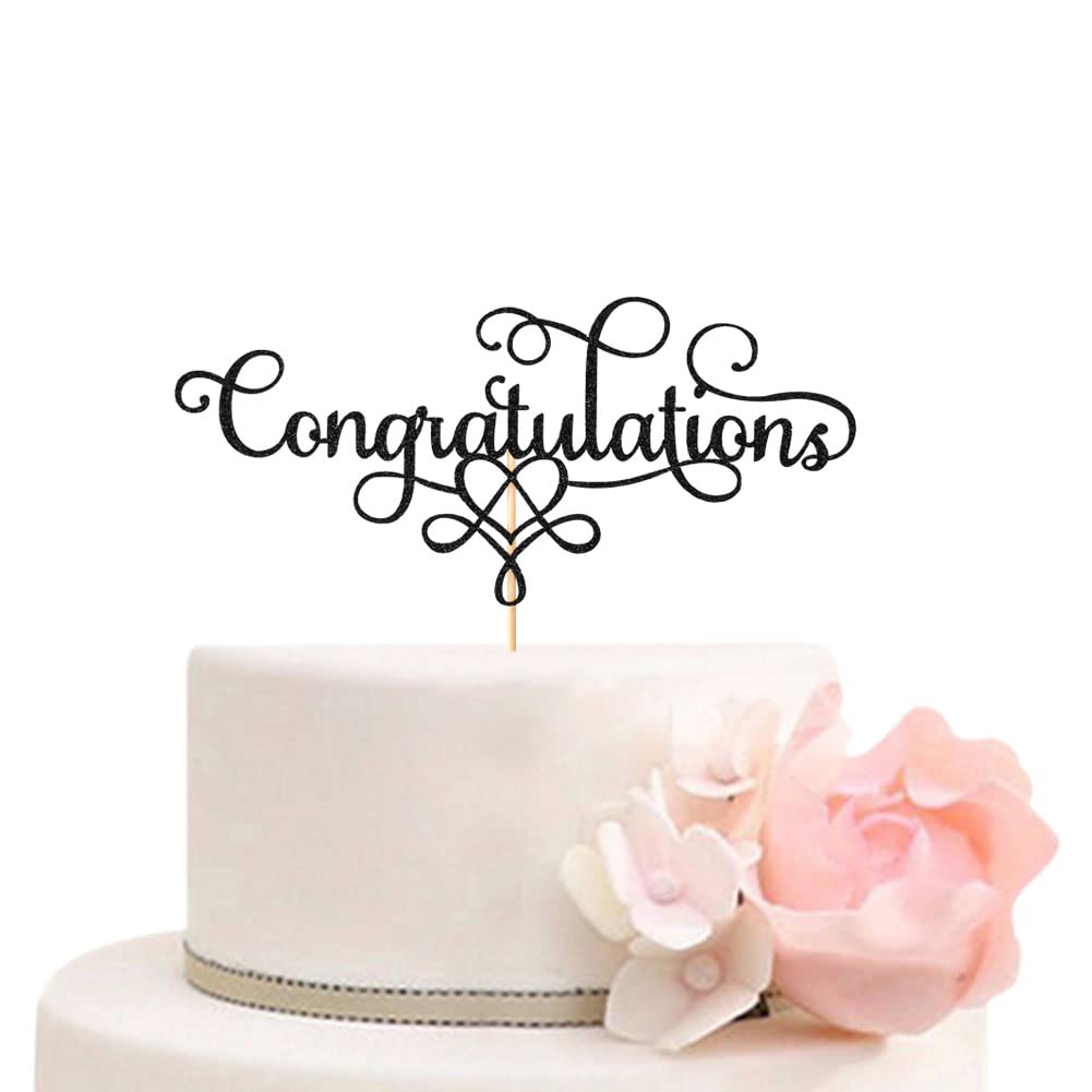 Amazon.com: Congratulations Cake Topper - Congrats Cake Toppers ...