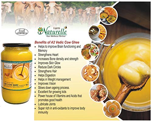Farm Naturelle-A2 Desi Cow Ghee from Grass Fed Gir Cows | Vedic Bilona ...