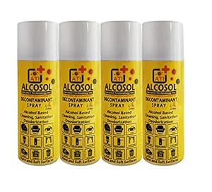 ALCOSOL DECONTAMINANT SPRAY 120 ML BUY 4 PACK Rs 320 : Amazon.in ...