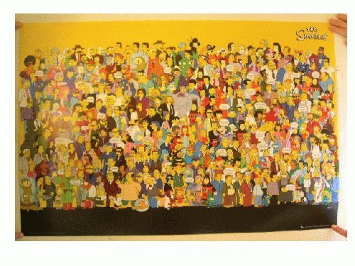Amazon.com: The Simpsons Poster All Characters With some quotes: Prints ...