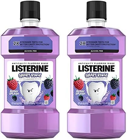 Amazon.com : Listerine Smart Rinse Kids Alcohol-Free Anticavity ...