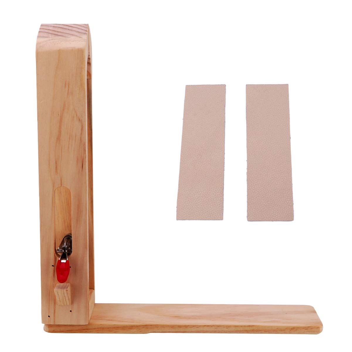 Buy EXCEART Leather Pony Table Lacing Adjustable Table Desktop Pony ...