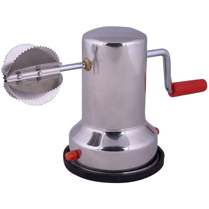 PRATHNA ECOM Stainless Steel Coconut Scraper with Vacuum Base, Coconut ...