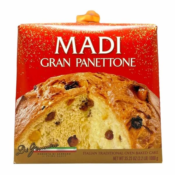 Amazon.com: Madi Gran Panettone Traditional Italian Holiday Fruit Cake ...
