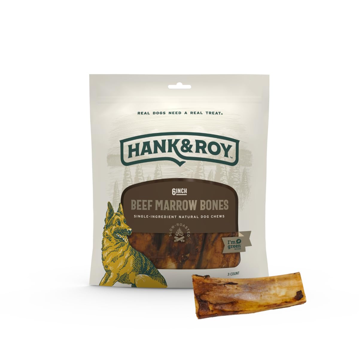 Amazon.com : Hank & Roy All-Natural, Single-Ingredient Beef Marrow ...