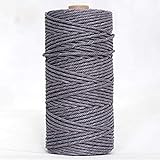 ・ブランド:DFVEY・製造元:DFVEY・製造元/メーカー部品番号:Cord-gray・▲100%天然コットンコード - Outskyマクラメコードは天然コットン製で、天然の無漂白のコットンで作られています。4本の撚り糸がコットンコードに...