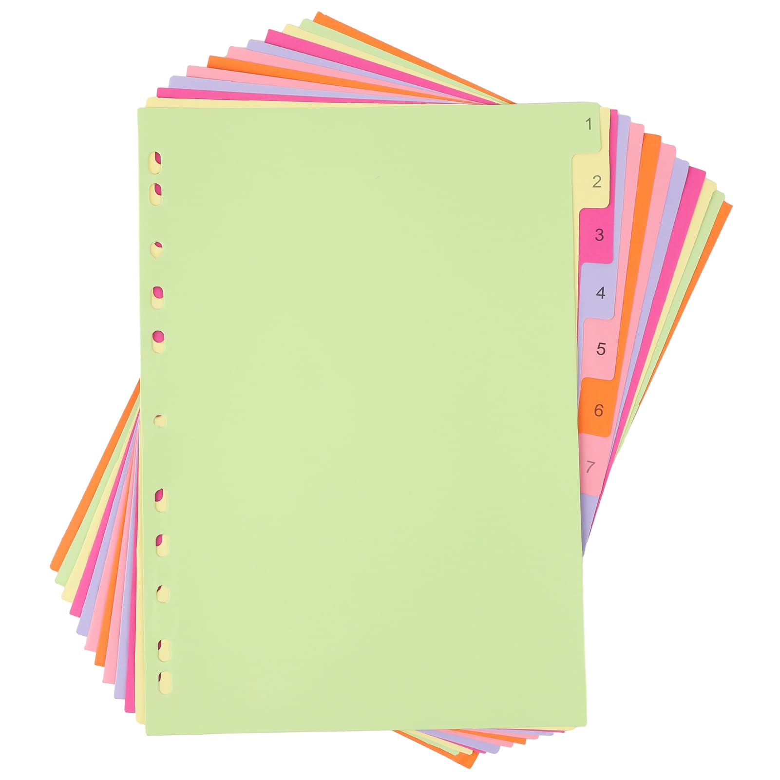 Buy Xialvyu 5 Pack 12 Part File Dividers, File Dividers A4, Paper ...