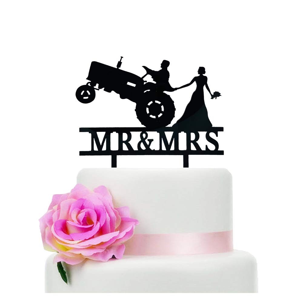 Tractor Wedding Cake Toppers
