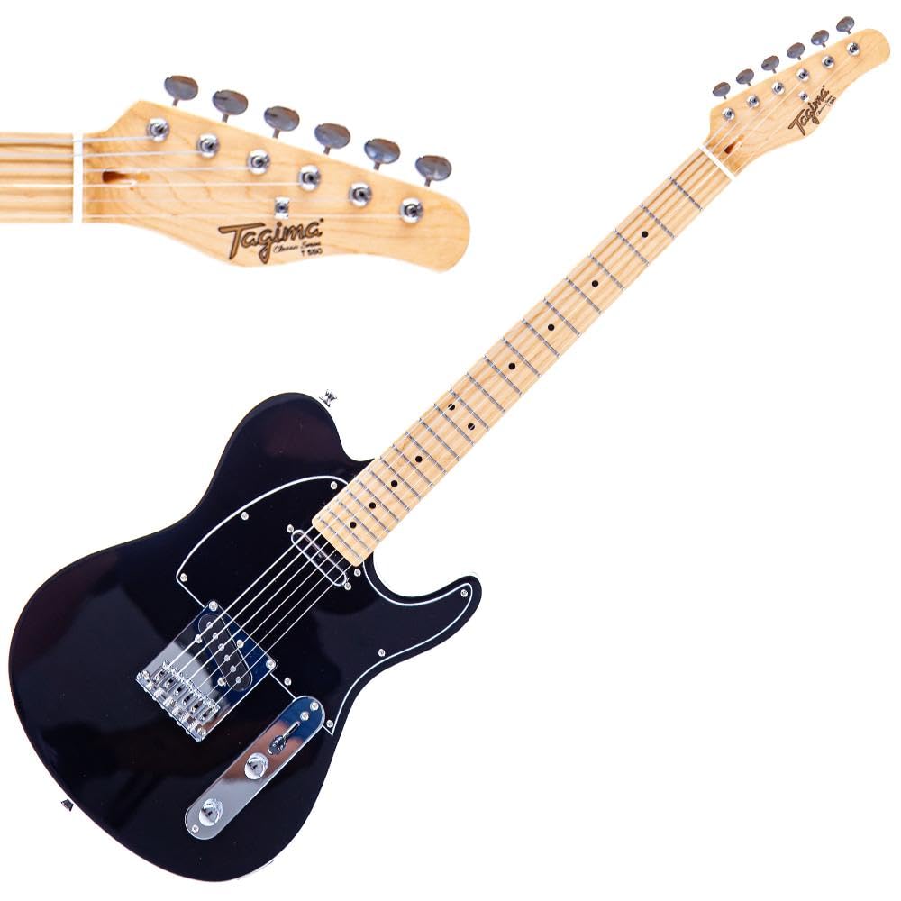 GUITARRA ELETRICA TELECASTER CLASSIC TAGIMA T-550 BLACK ESCALA CLARA ...