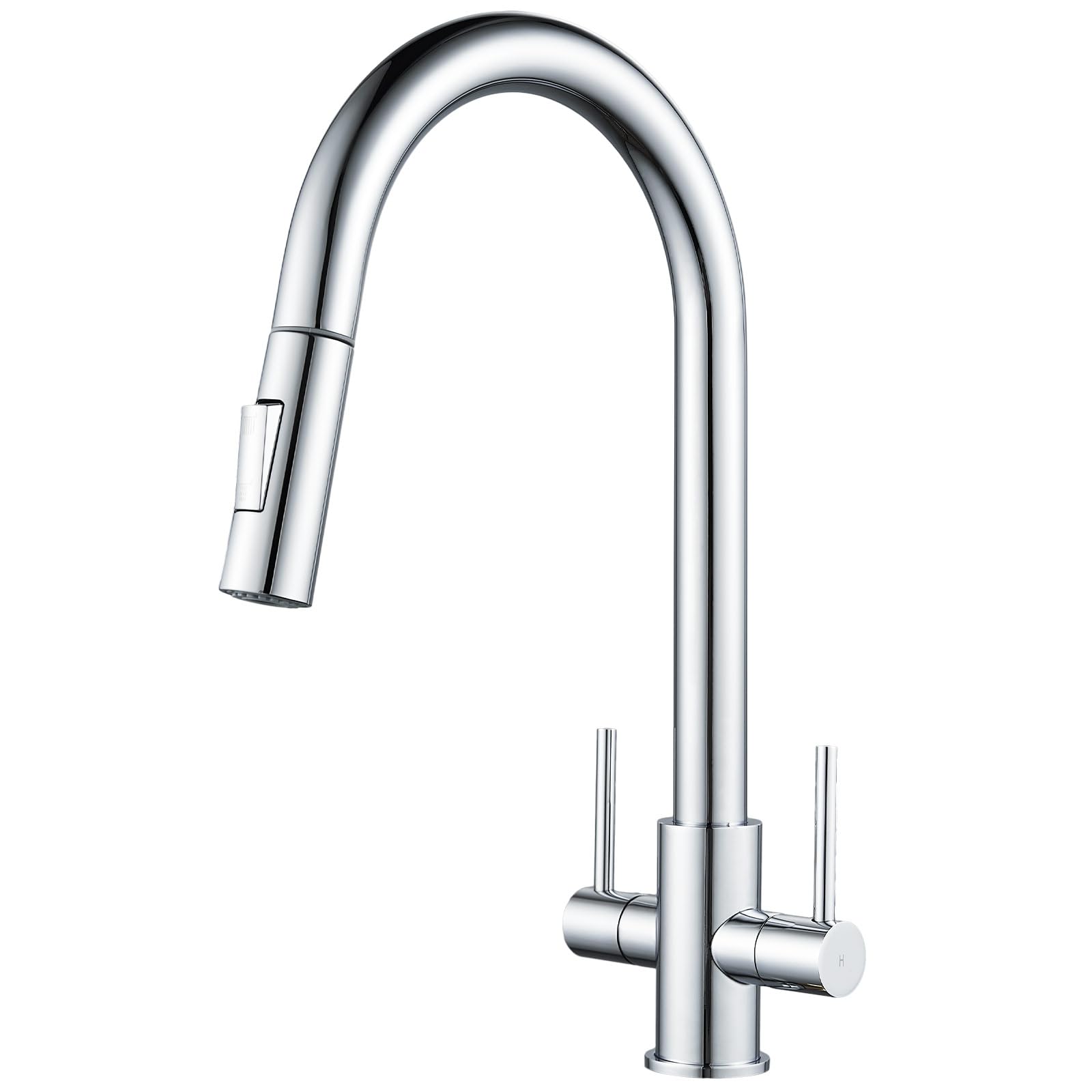 Pull Out Kitchen Tap, NewEast Monobloc Mixer Tap for Kitchen Sink with ...