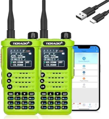 Amazon.com: TIDRADIO H8 10W Ham Radio Handheld APP Wireless Programming Module Dual Band Two Way ...