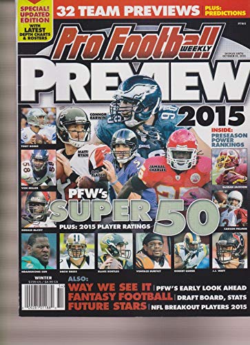 GOWA PRO FOOTBALL WEEKLY MAGAZINE PREVIEW 2015, THE SUPER 50.