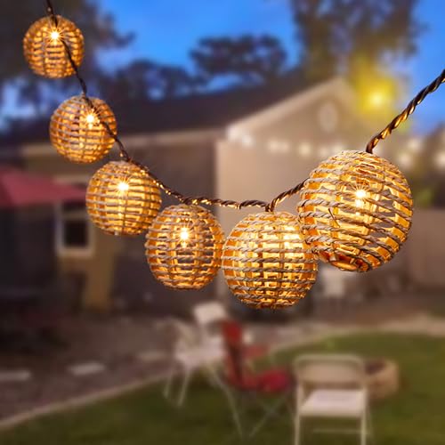 Best Rattan Indoor String Lights: Transform Your Space with Natural ...