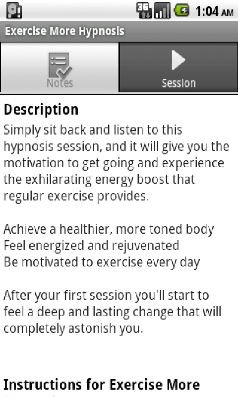 Exercise More Hypnosis - App on Amazon Appstore