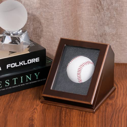 Snapklik.com : Baseball Display Case, Baseball Holders For Balls, Wood ...