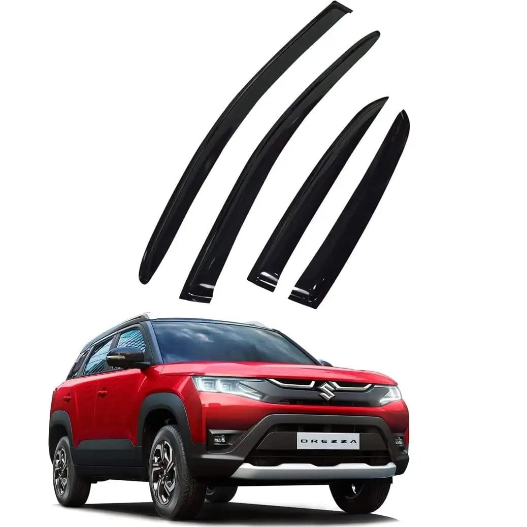 Car Unbreakable Door Visor/Wind Deflector/Rain Guard Compatible for ...