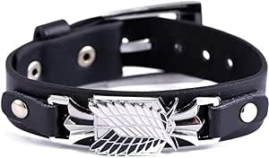 Amazon.com: AOT Wings of Freedom Survey Corps Charm Wrist Bracelet ...