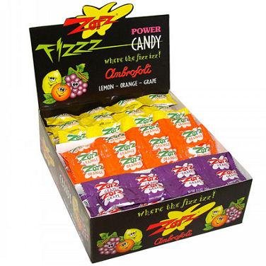 Amazon.com : Zotz - Lemon Orange and Grape, 48 count display box : Hard ...