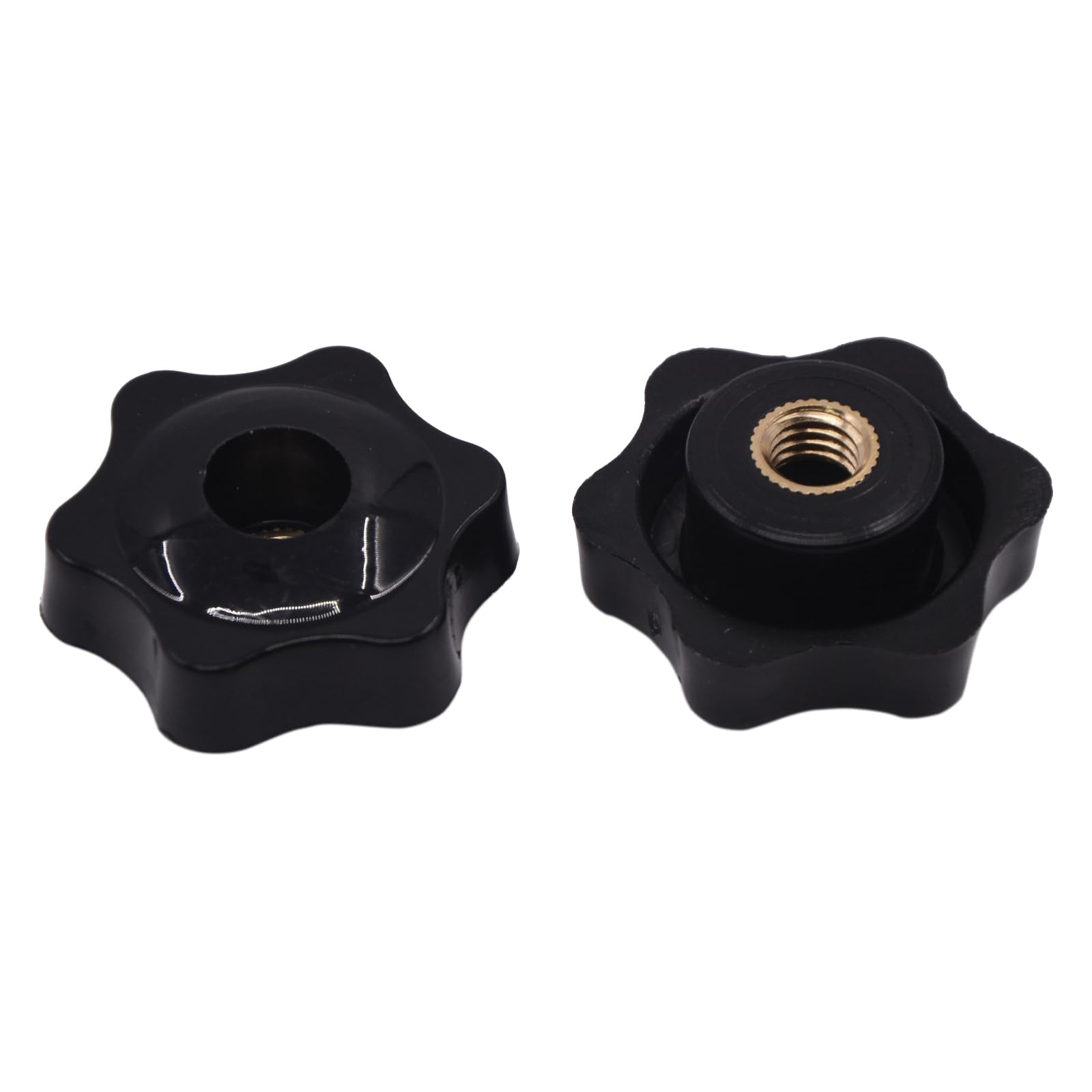 Snapklik.com : 2pcs Black Star Knobs, Metric M8 Female Thread 32mm 6 ...