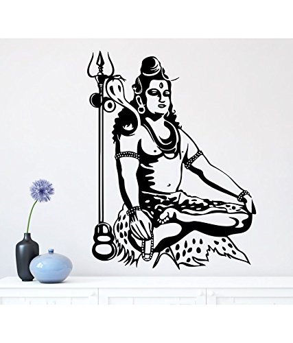 Buy marvellous God Shiva Bhole Nath Wall Decal Sticker 62x48cm Online ...
