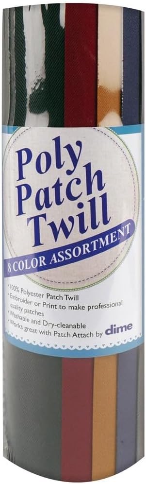 Amazon.com: Poly Patch Twill™ Uniform for Machine Embroidery Patches ...