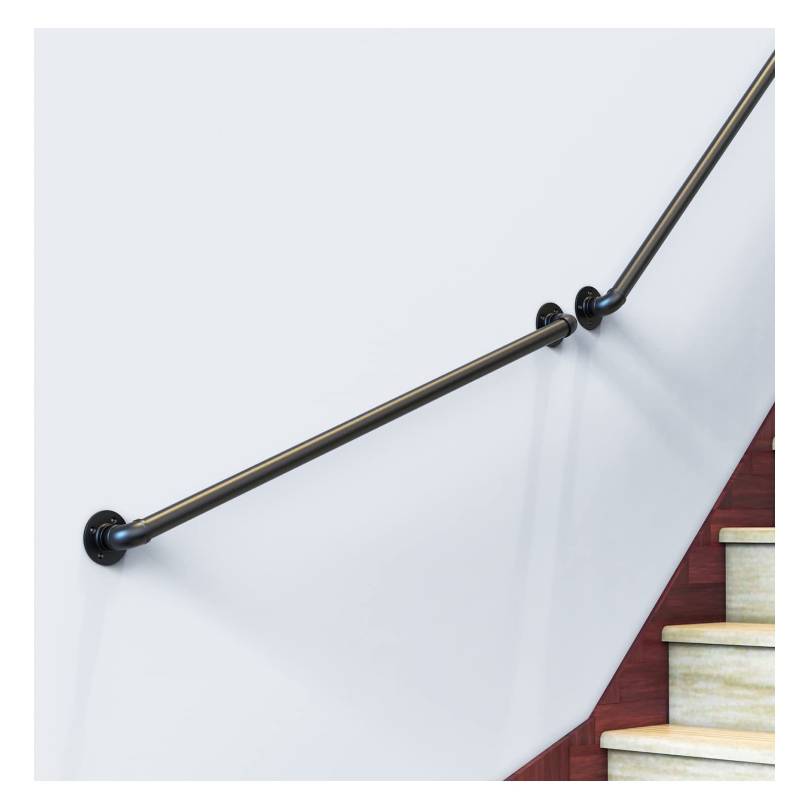 Buy Dawn Railing Stair Handrail 4FT Pipe Stair Wall Handrail, High ...