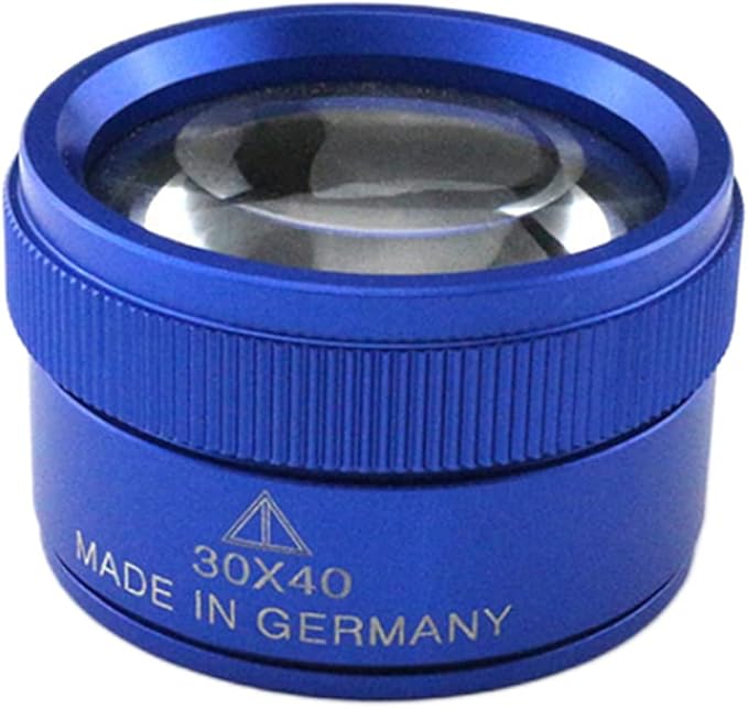 Amazon.com: 30x Optics Loupes Magnifier Microscope Glass Lens Portable ...