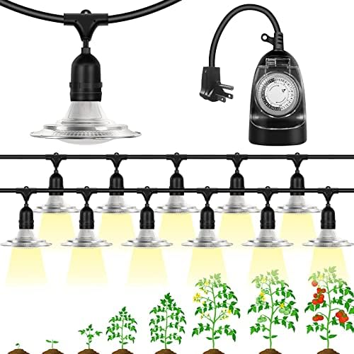 Amazon.com : Espird Outdoor LED Grow Light with Timer, Full Spectrum ...