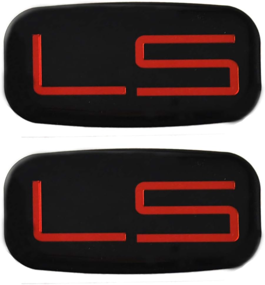 Amazon.com: 2pcs LS Emblems 3D Car Sticker Checkered Cab Replacement ...