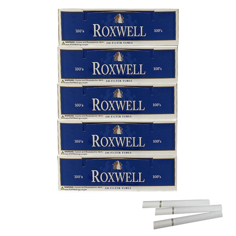 Amazon.com: Roxwell Cigarette Tubes 100's with Filters, Smooth Taste ...