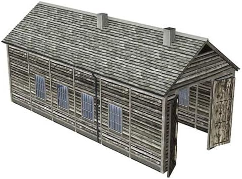 Bachmann 44-096 Scenecraft Single Road Engine Shed (Pre-Built) : Amazon ...